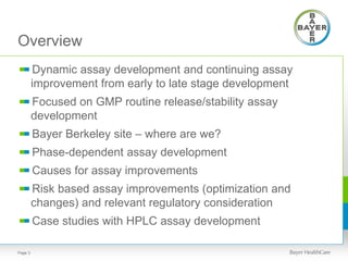 Assay Improvement for Protein Therapeutics at Clinical Development ...