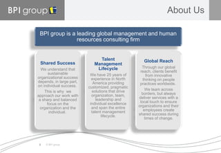 BPI Group Information | PDF