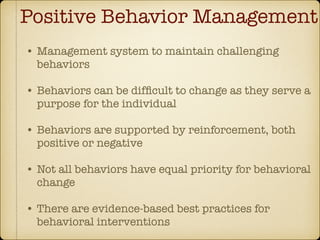 Best Practices in Positive Behavior Management | PDF