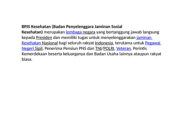 Contoh Kartu BPJS YAng MAsih Aktif dan Sesuai | PPTX