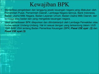 Materi PKN Badan Pemeriksa Keuangan Indonesia | PPT
