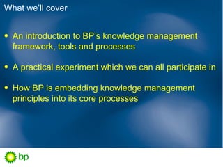Bp Knowledge Management | PPT