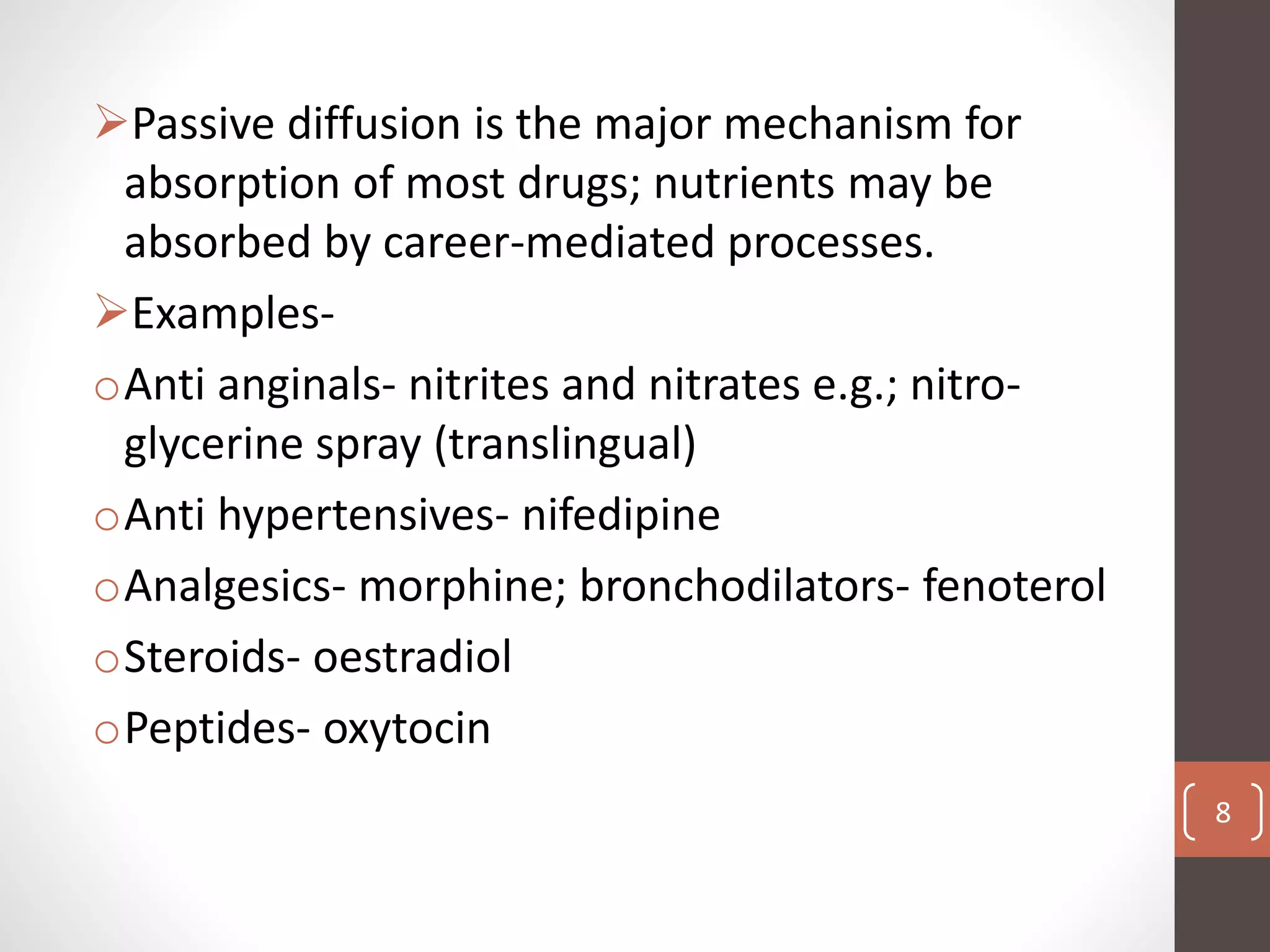 Absorption of drugs by non-oral routes | PPTX