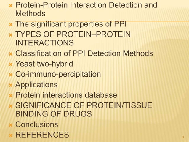 PROTEIN BINDING INTERACTION | PPTX