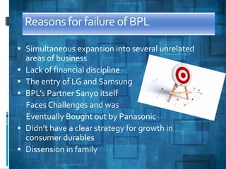 British physical laboratories - business failure of BPL | PPTX