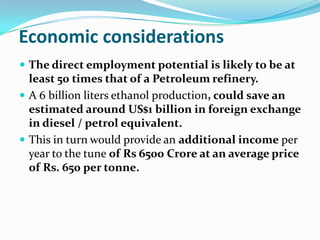 B plan for making power alcohol | PPTX