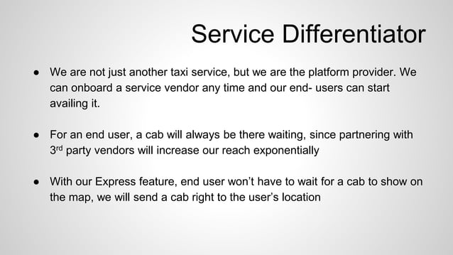 TaxiStop business plan | PPT