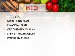 Business Plan in Food Industy | PPTX