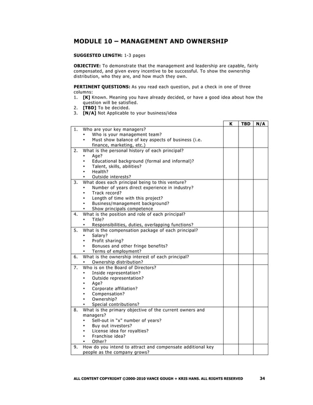 Business Planning... A Module Based Approach | PDF