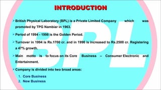Case Study on BPL Colour TV | PPT