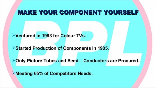 Case Study on BPL Colour TV