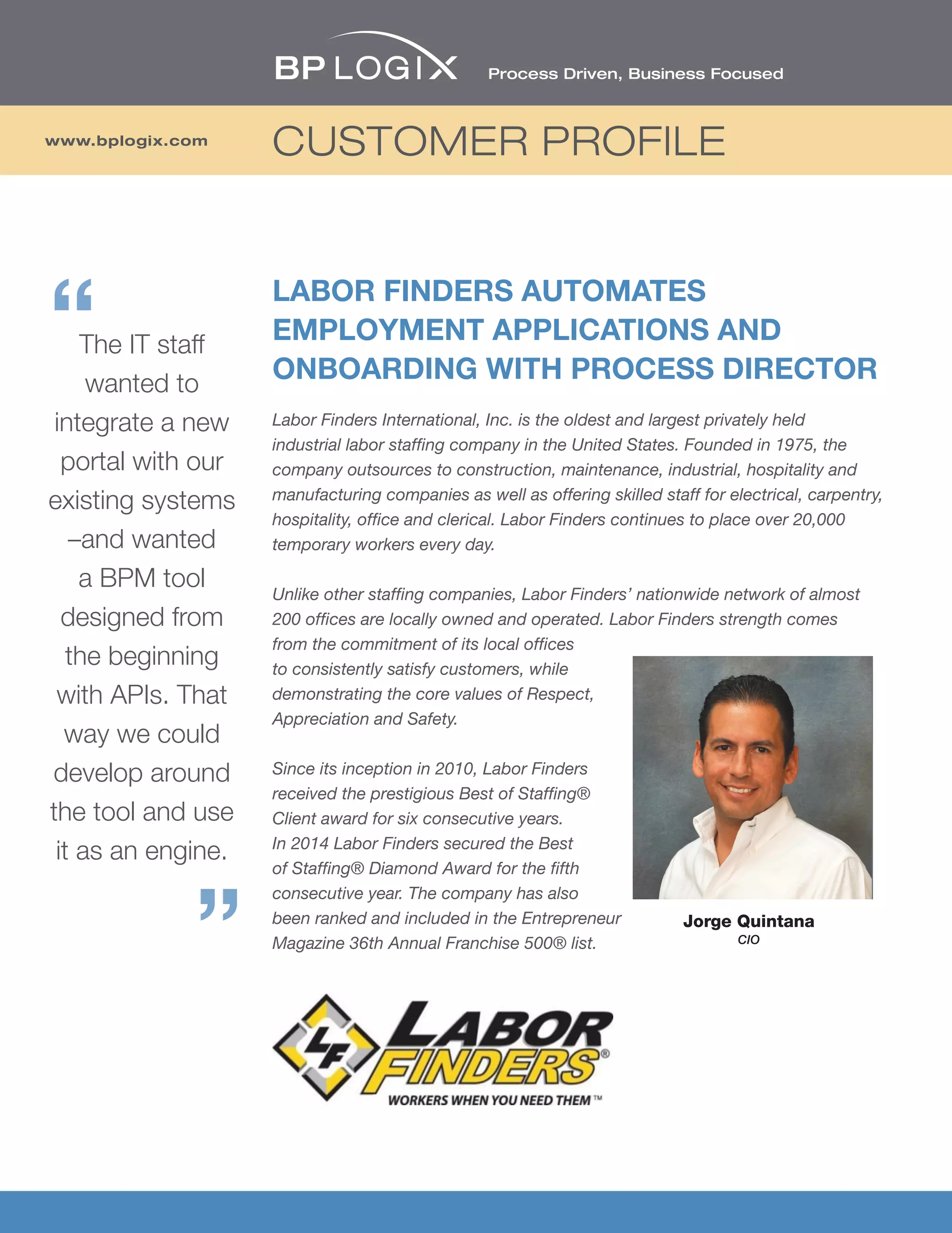 Labor Finders Automates Employment Applications and Onboarding with ...