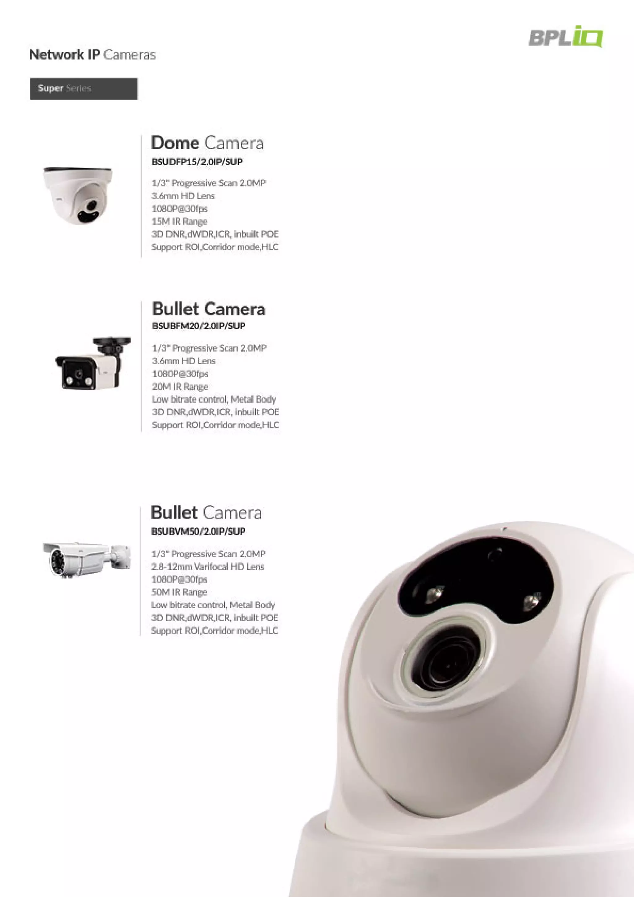 BPL iQ CCTV Surveillance Cameras | PDF