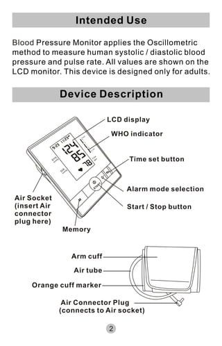 Bpm 110 blood pressure monitor | PDF
