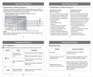 Bpm 165 w blood pressure monitor | PDF