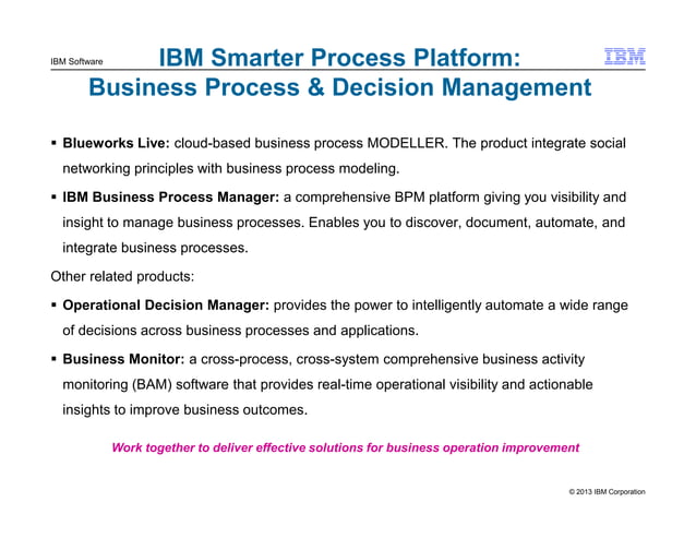 IBM BPM Overview | PDF | Operating Systems | Computer Software and ...