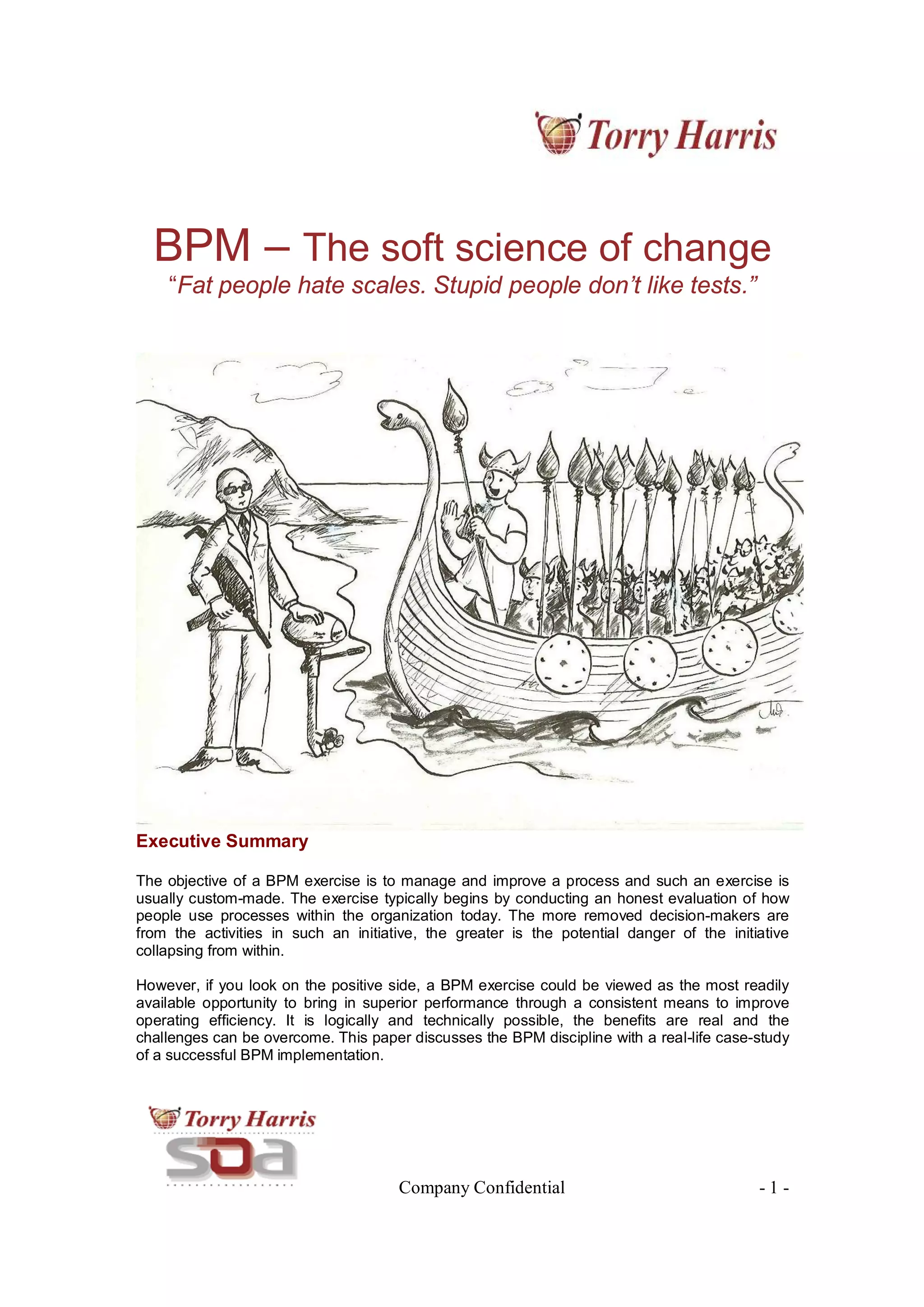 BPM - The Soft Science of Change | Torry Harris Whitepaper | PDF ...