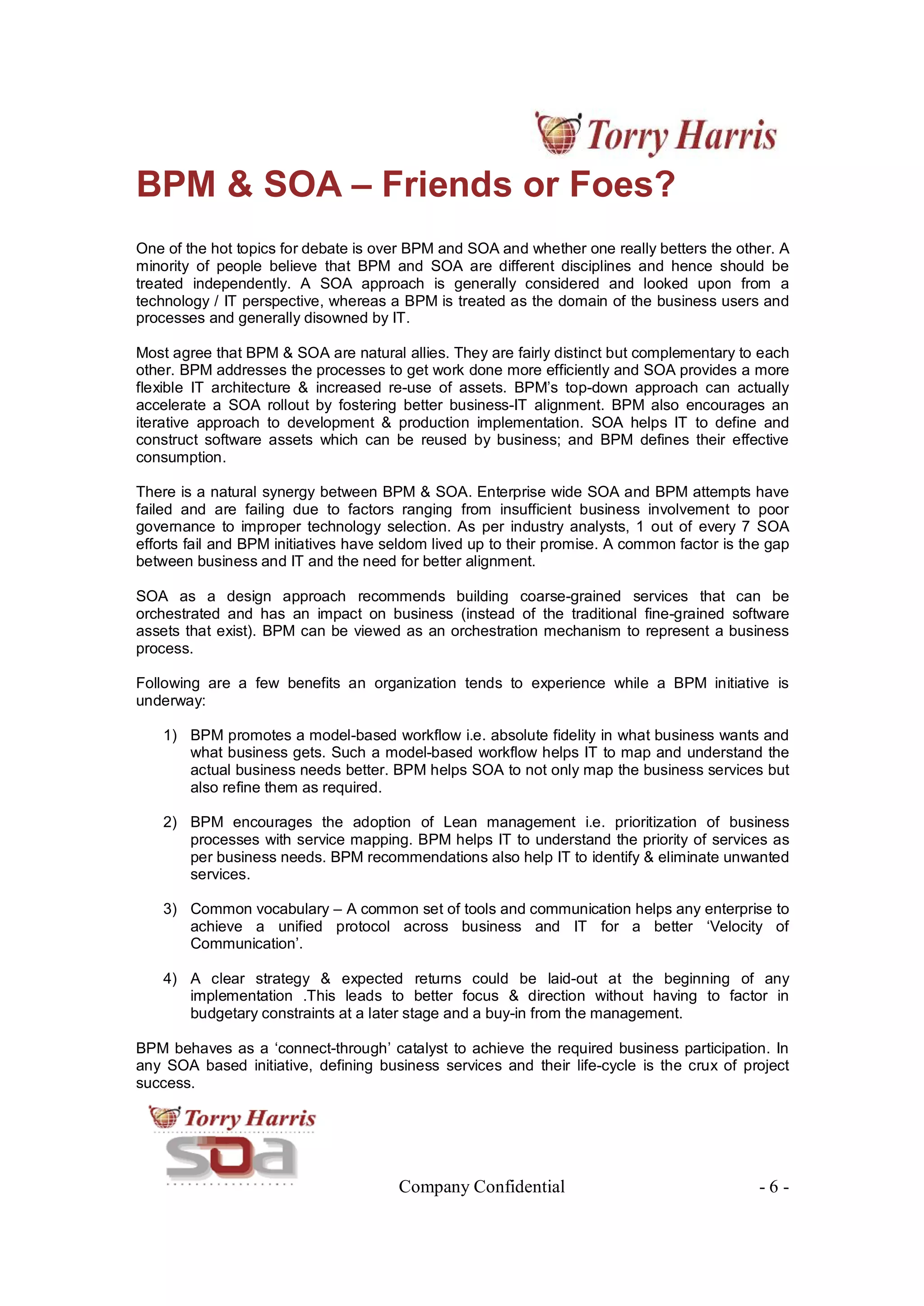 BPM - The Soft Science of Change | Torry Harris Whitepaper | PDF ...