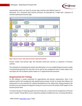 BPM-X Model-based-testing for ERP 01-2012 | PDF