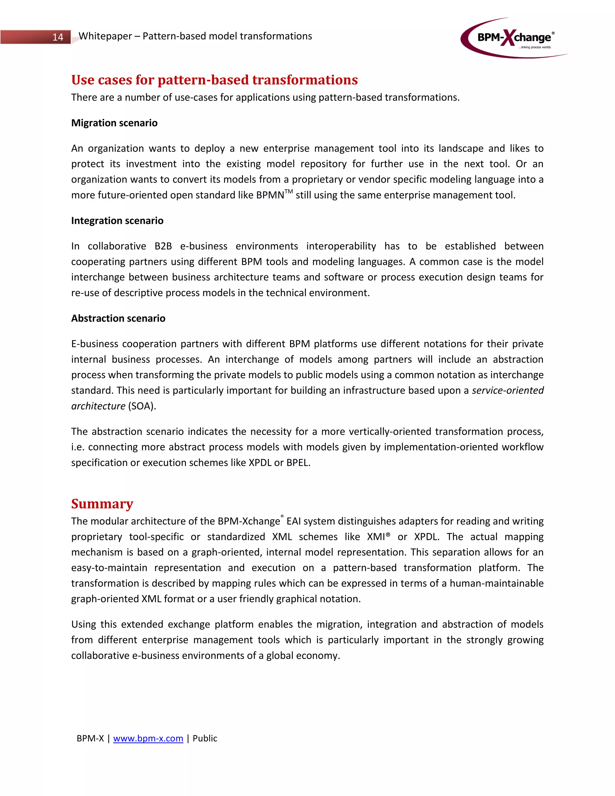 BPM-X Pattern-based model transformations (v2) | PDF