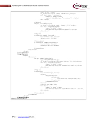 BPM-X Pattern-based model transformations (v2) | PDF