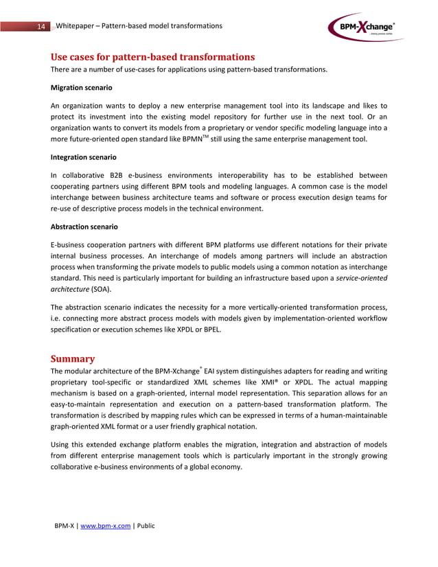 BPM-X Pattern-based model transformations (v2) | PDF