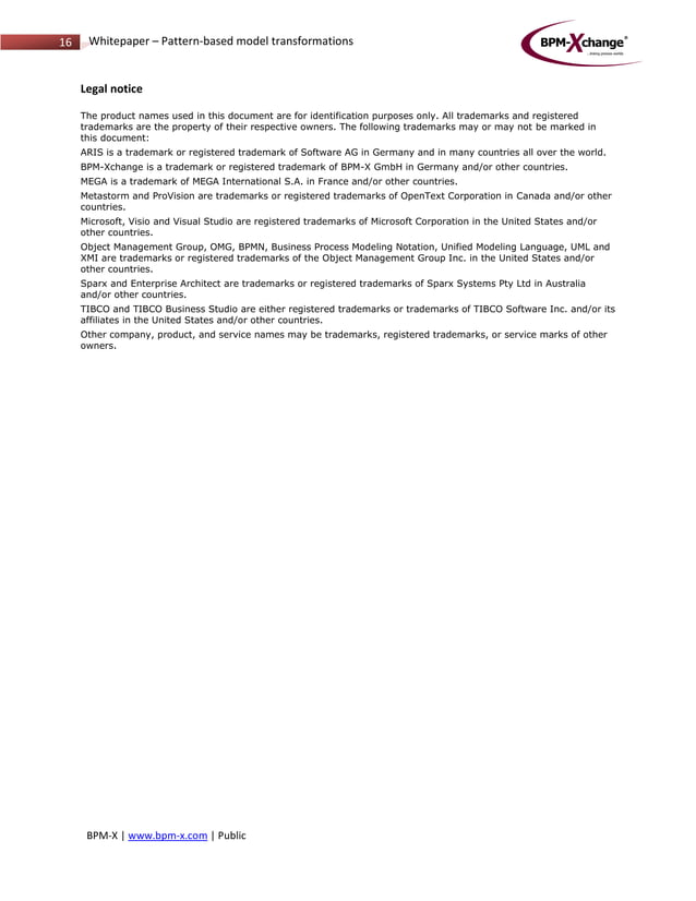 BPM-X Pattern-based model transformations (v2) | PDF