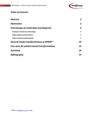 BPM-X Pattern-based model transformations (v2) | PDF