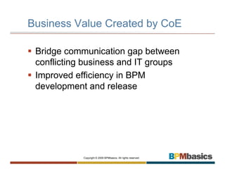 BPM Center of Excellence | PPT