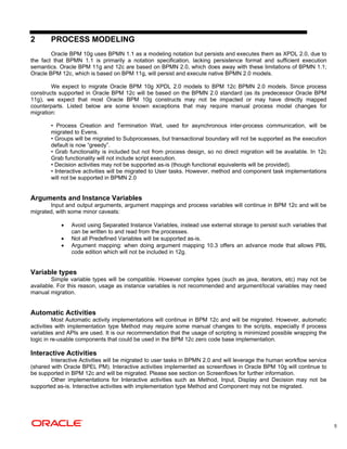 Bpm 10 g usage guidelines to upgrade to bpm 12c | PDF | Operating Systems | Computer Software ...