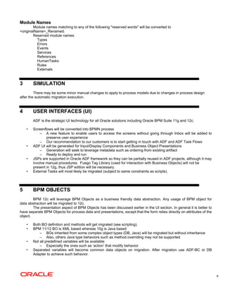 Bpm 10 g usage guidelines to upgrade to bpm 12c | PDF | Operating Systems | Computer Software ...