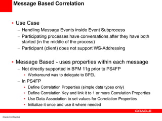 Oracle BPM 11g advanced correlation | PDF
