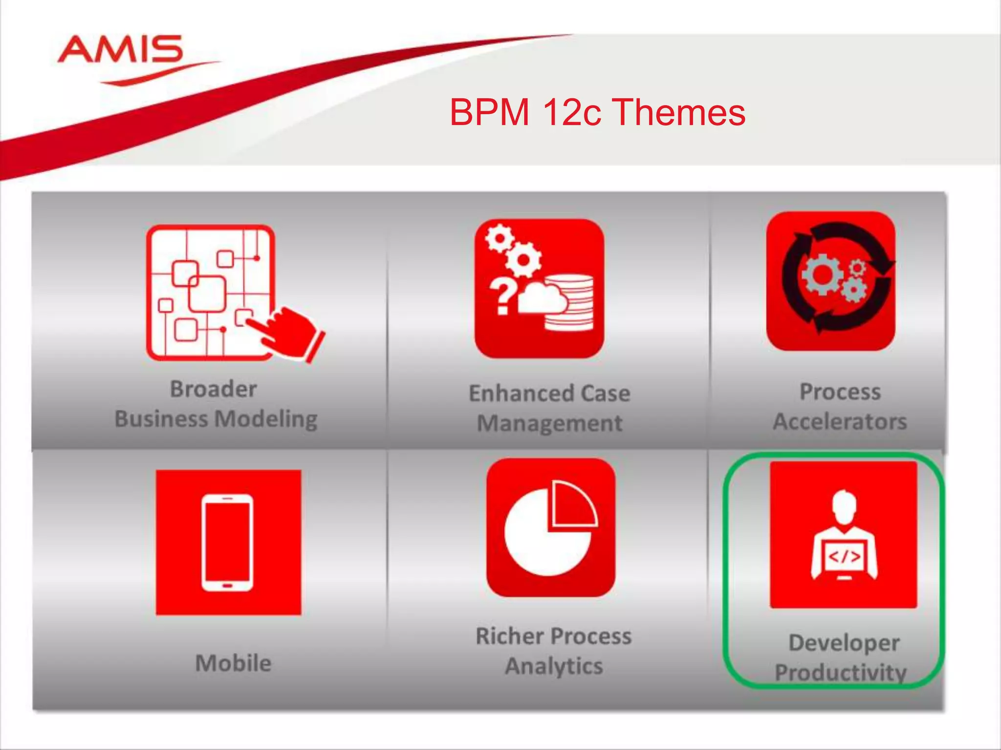 BPM Suite 12c Launch - Focus on Developer Productivity | PPT
