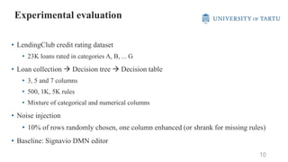 Semantics and Analysis of DMN Decision Tables | PPTX