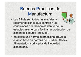 Buenas Prácticas de Manufactura para Industrias de Alimentos | PDF
