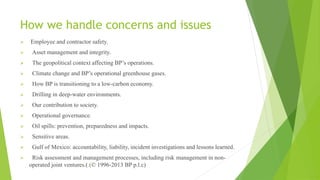 Bp management planning presentation | PPTX