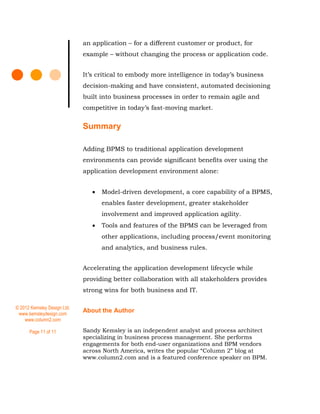 BPM and Application Development white paper | PDF