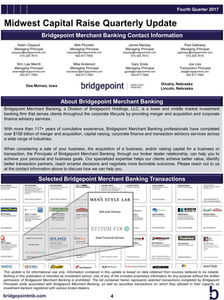 Midwest PE & VC Quarterly Update Q4-17 | PDF