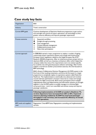 Bpm Bpi Casestudy Baa 2011 | PDF