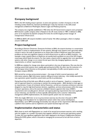 Bpm Bpi Casestudy Baa 2011 | PDF