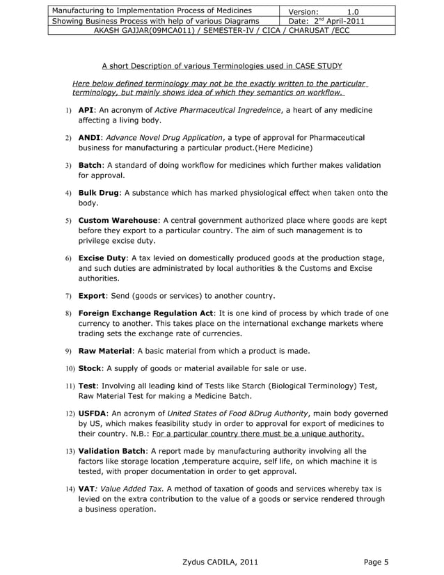 Business Process Modeling Case Study | PDF