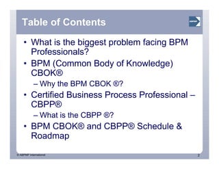 BPM CBOK And CBPP® Certification Overview | PDF | Business Administration | Business