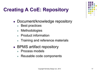 Business Process Maturity and Centers of Excellence | PPT