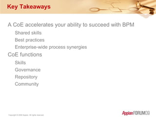 Business Process Management Center of Excellence | PPT | Business Administration | Business