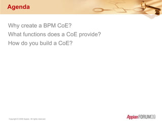 Business Process Management Center of Excellence | PPT | Business Administration | Business