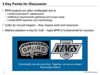 BPM Case Management Global Summit - Building a BPM CoE | PDF