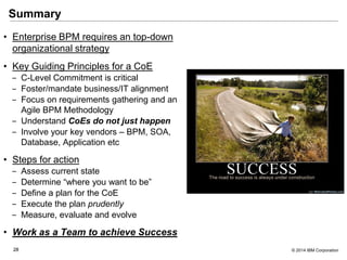 BPM Case Management Global Summit - Building a BPM CoE | PPT