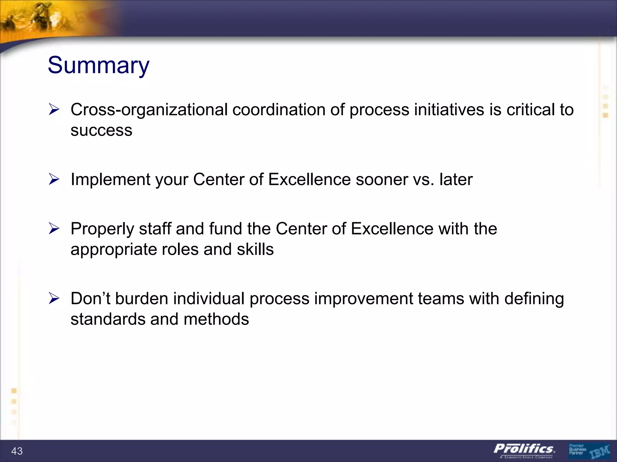 Establishing a Business Process Management Center of Excellence ...