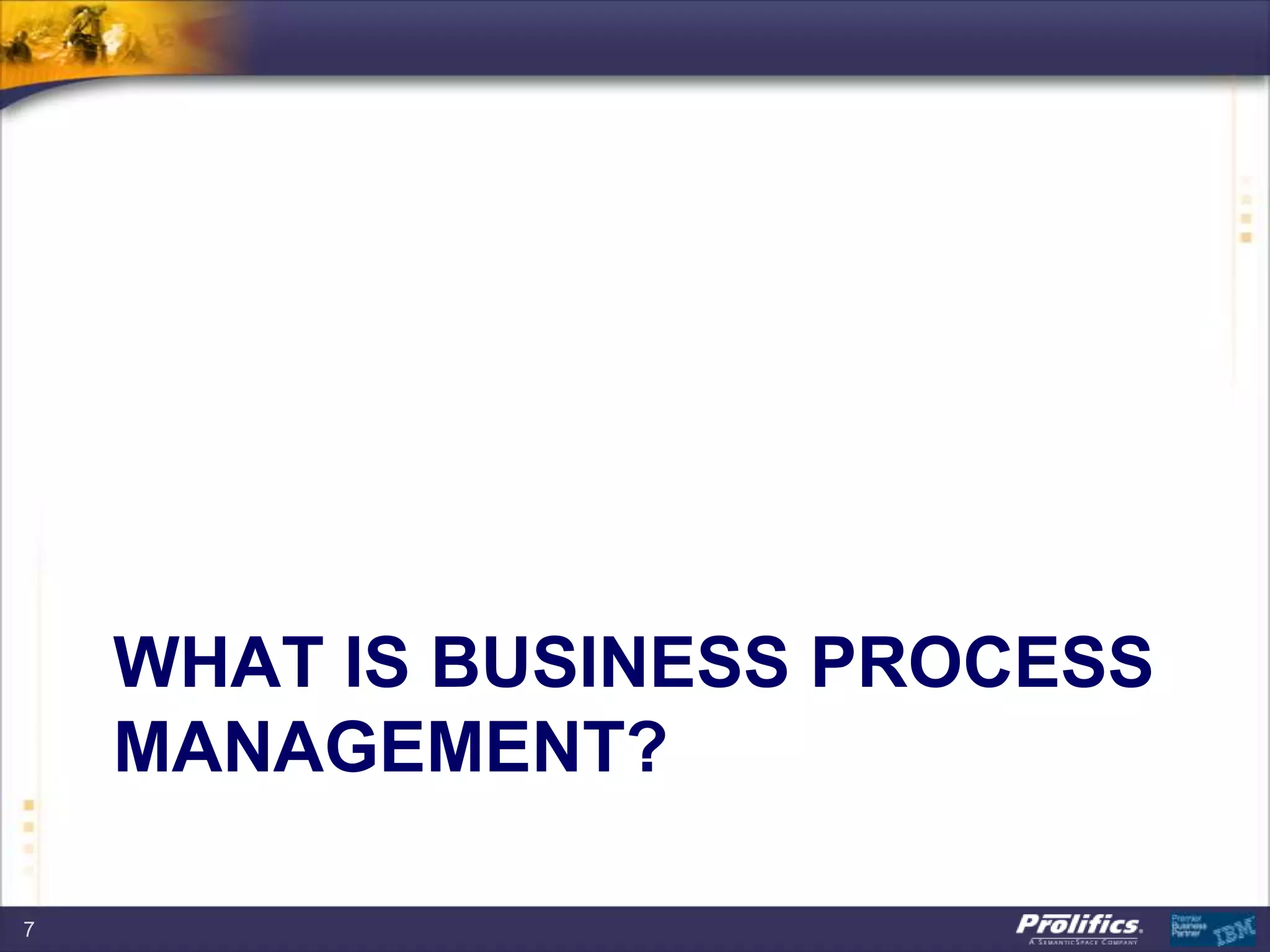 Establishing a Business Process Management Center of Excellence - Impact 2012 | PPTX