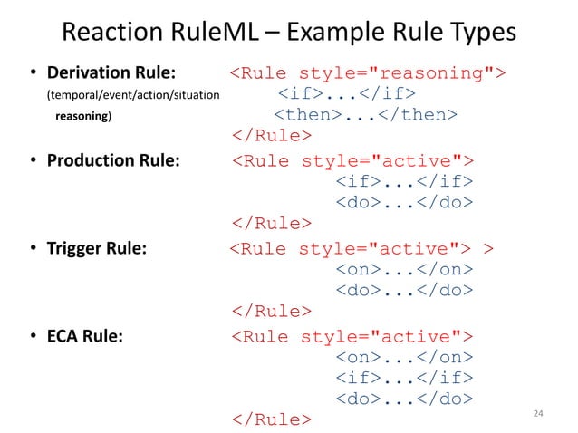 Semantic Complex Event Processing with Reaction RuleML 1.0 and Prova 3.0 | PPT
